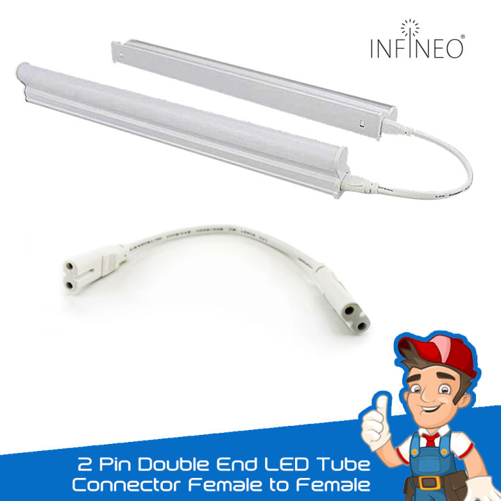 (10pcs/pack) T4 T5 T8 2 Pin Double End LED Tube Connector Female to ...