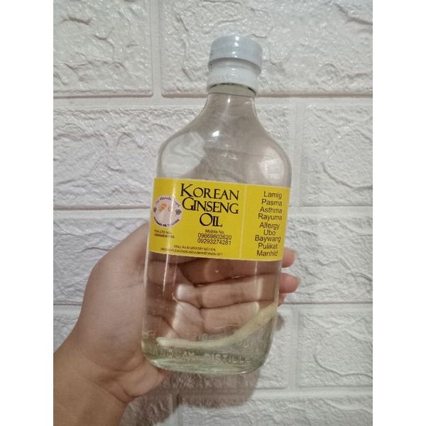 KOREAN GINSENG OIL clear w ginseng root | Lazada PH