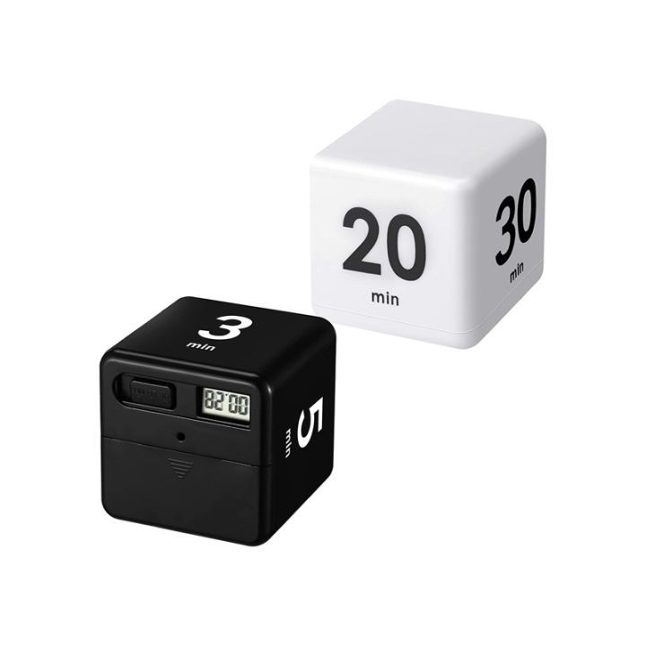 Hfbr 2pcs Cube Sensor Flip Timer Kitchen Timer Management And Countdown 1 3 5 10 15 20 30