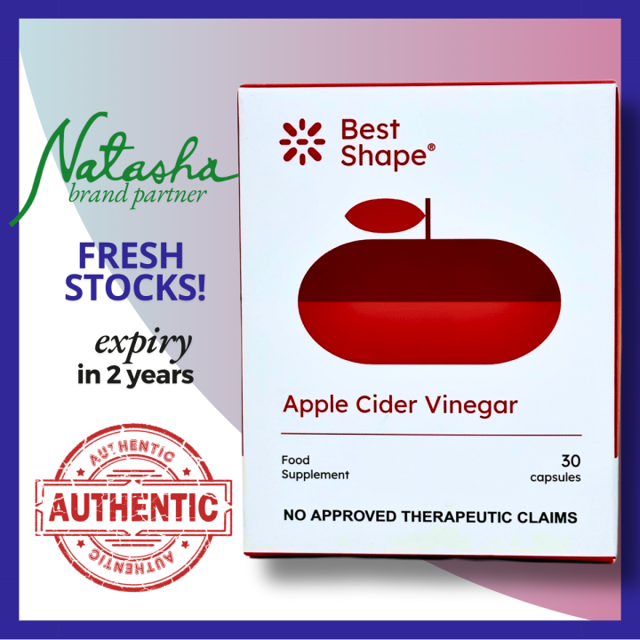 Best Shape Apple Cider Vinegar Apple Cider Vinegar 30caps by Natasha co ...