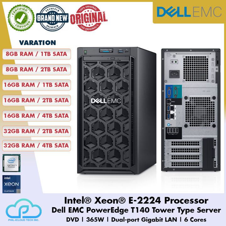 Intel® Xeon® E-2224 Processor | Dell EMC PowerEdge T140 Tower Type ...