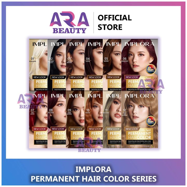 Implora New Permanent Hair Color | Pewarna Rambut - Cat Rambut by ARRA ...