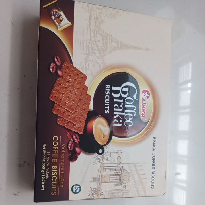 GI Bánh cafe Braka 360g coffee biscuits. 01 | Lazada.vn