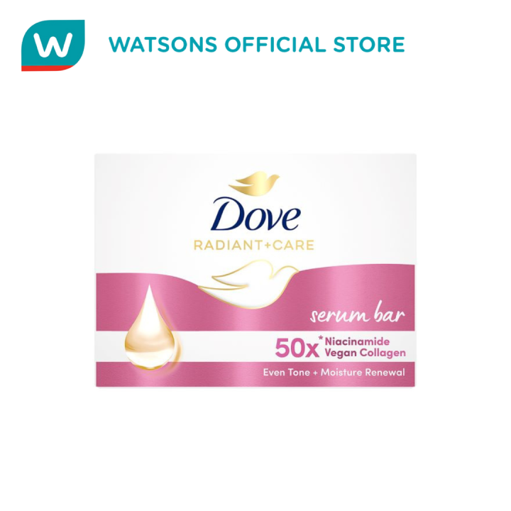 DOVE Radiant + Care Pink Niacinamide + Collagen Serum Bar 90g | Lazada PH