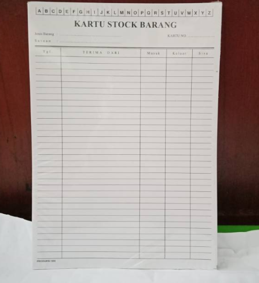 kartu stok barang / Stock Card Kecil ( Isi 100 Lembar ) | Lazada Indonesia