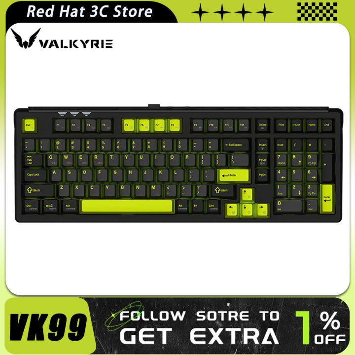 VALKYRIE VK99 Wireless Mechanical Keyboard Three Mode Hot Swap RGB ...