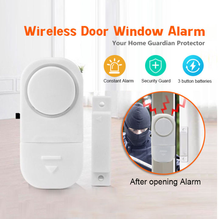 Wireless Window Door Alarm Burglar Security Alarm 90dB System Magnetic ... Wireless Window Door Alarm Burglar Security Alarm 90dB System Magnetic ...