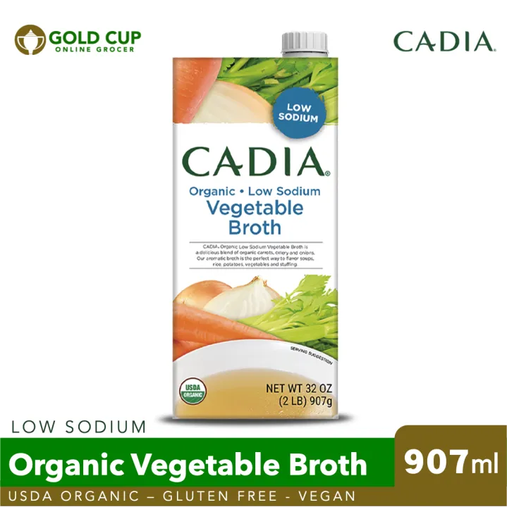 Cadia Organic Low Sodium Vegetable Broth 907g | Lazada PH