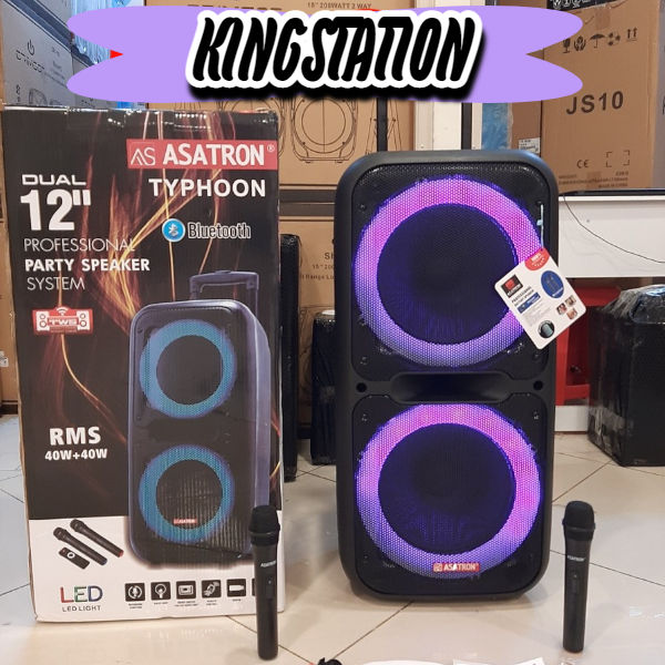 Speaker Bluetooth Asatron Typhoon 2 x 12", seri (HT-8890 USB) | Lazada ...