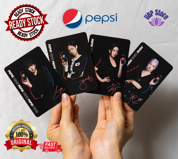 Genuine 4-in-1 BP Limited BLACK Edition Pepsi Edition Photocard Set ...
