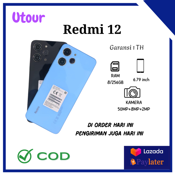 HP Ridmi 12 Ram 8 / 256 GB Garansi 1 Tahun Bayar di Tempat! | Lazada Indonesia