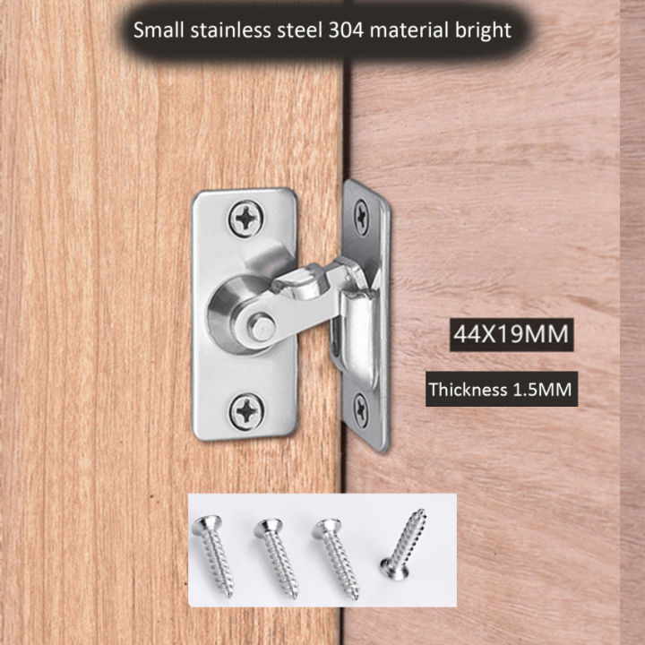 Stainless Steel Buckle Right Angle Hook Lock Bolts Toggle Latch Sliding ...