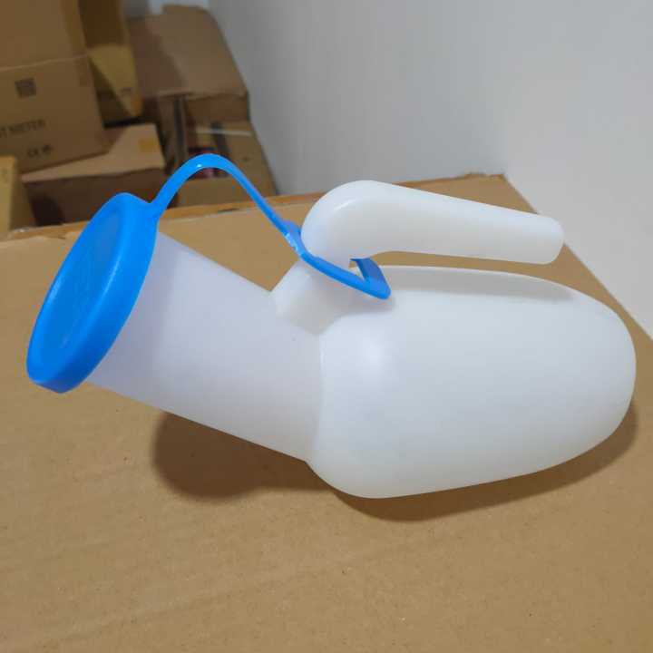 URINAL-TEMPAT URINE PRIA-PISPOT COWOK DENGAN TUTUP PLASTIK-BISA COD ...