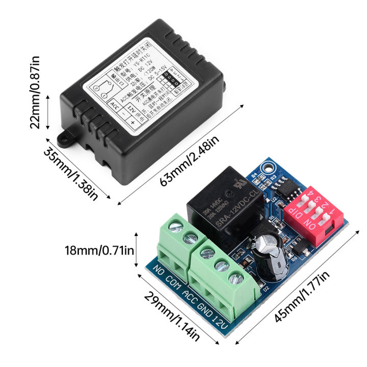 Ziqqucu 12 Volt Timer Relay On-Off Automotive Digital Delay Relay ... Ziqqucu 12 Volt Timer Relay On-Off Automotive Digital Delay Relay ...