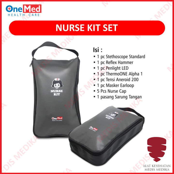 Nurse Kit Set Onemed Paket Tas Alat Perlengkapan Suster Perawat P3K ...