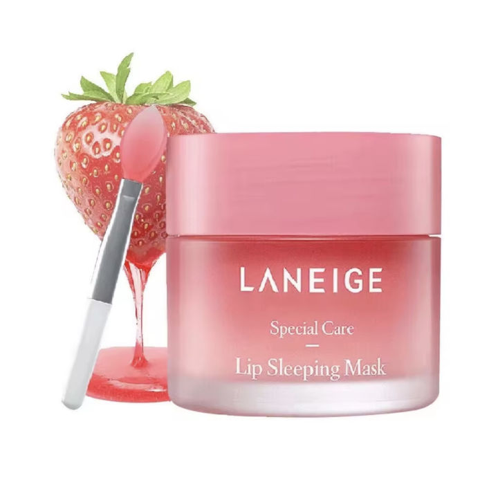 【จะมีผลใน 2 วัน】ช้อนฟรี นำเข้าเดิม Laneige Lip Sleeping Mask Berry with ...