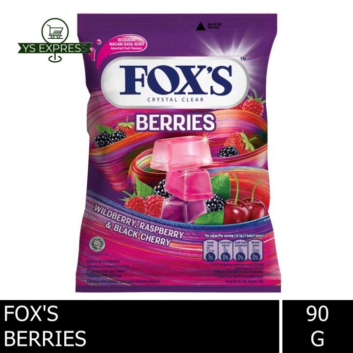 FOX'S Crystal Clear Berries Flavor Candy 90g | Lazada