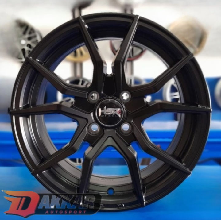 Pelek Mobil R15 Baut 4 Mirage Datsun Vios City Dll Tipe Vital Hsr R15 Warna Black Original ...