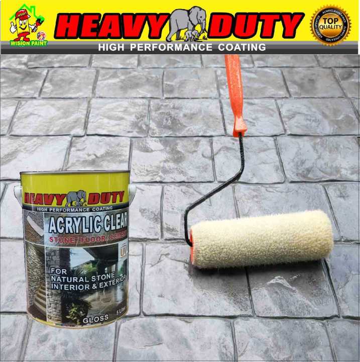 1L Stamped Concrete ACRYLIC Paint ( HEAVY DUTY ) CAT LANTAI BATU CEMENT ...