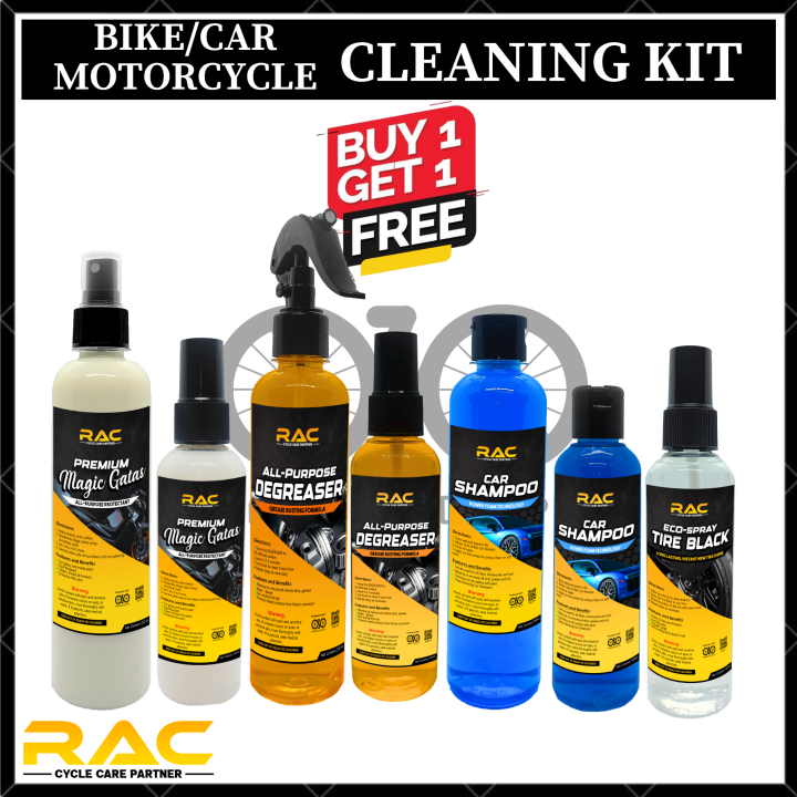 RAC All-Puspose Degreaser, Shampoo, Magic Gatas, Tire Black | Lazada PH