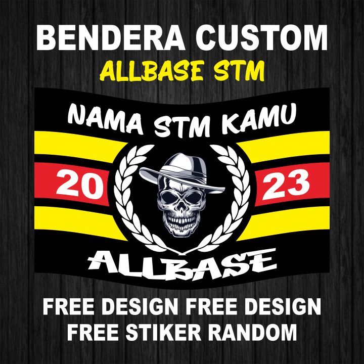 Bendera Custom Desain Sendiri Allbase | Lazada Indonesia
