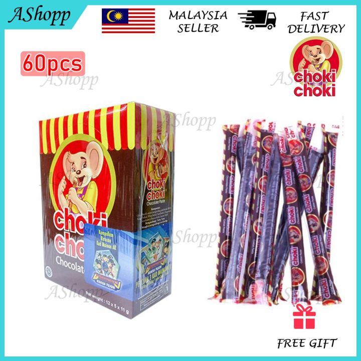 AShopp Choki Choki Tube. 11g X 60pcs Chocolate Spread Childhood ...