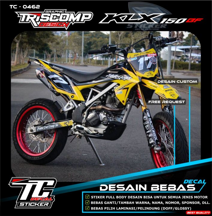 Decal Motor KLX BF / DTRACKER / KLX Gordon / KLX lama Stiker Striping ...