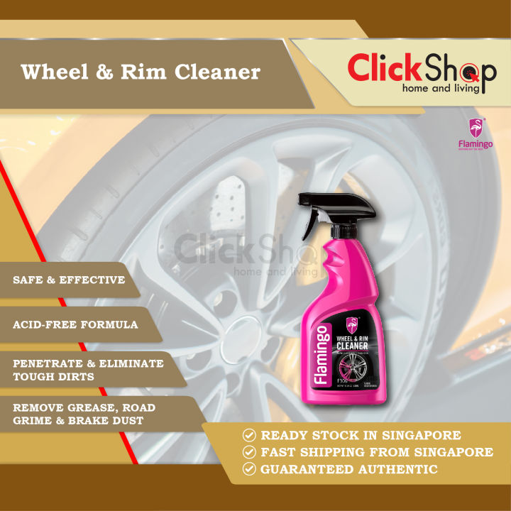 Flamingo Wheel & Rim Cleaner 500ML Wheel and Tire Shine Removal of ...