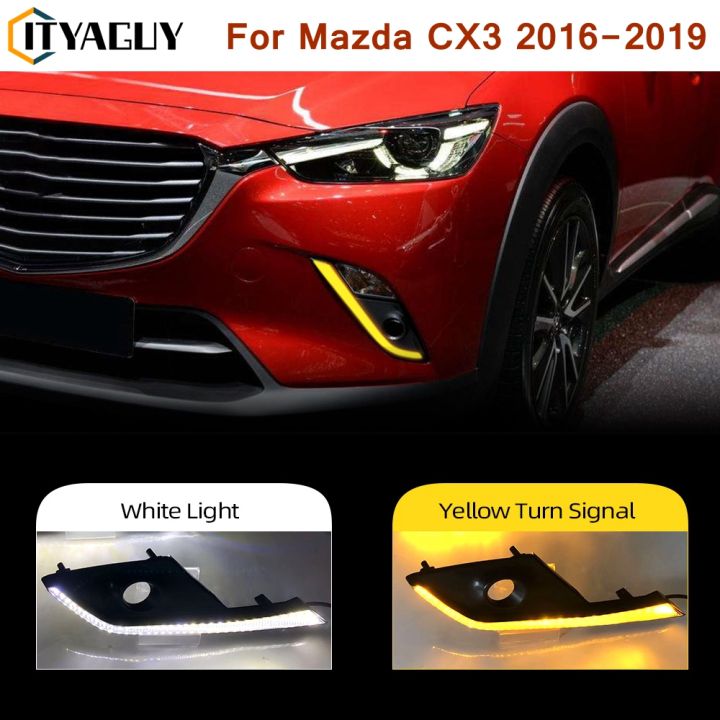 DRL LED Day Light Daytime Running Light Fog light For Mazda CX-3 CX3 2016-2019 | Lazada PH