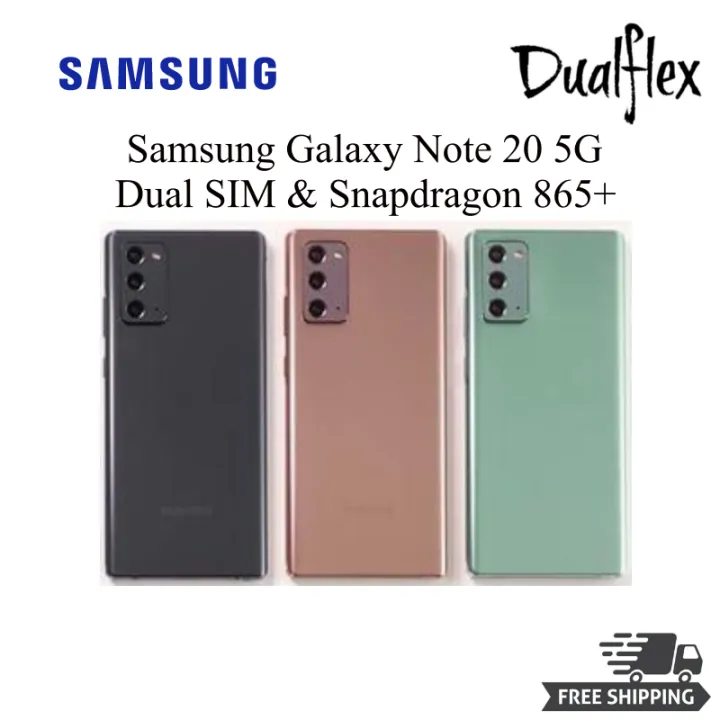 Samsung Galaxy Note 20 5G Snapdragon 865+ (8GB RAM & 128GB/256GB Rom ...