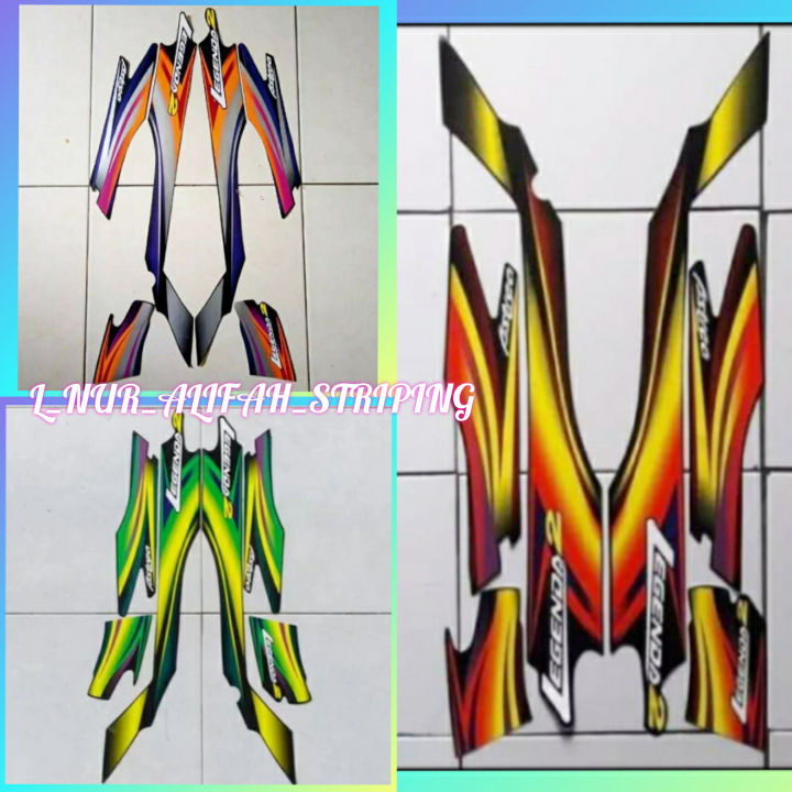STICKER BODY MOTOR HONDA ASTREA LEGENDA 2 ORIGINAL FULLSET | Lazada ...