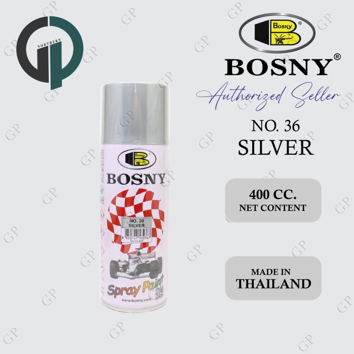 BOSNY Spray Paint #36 Silver - GP NORTHERN | Lazada PH