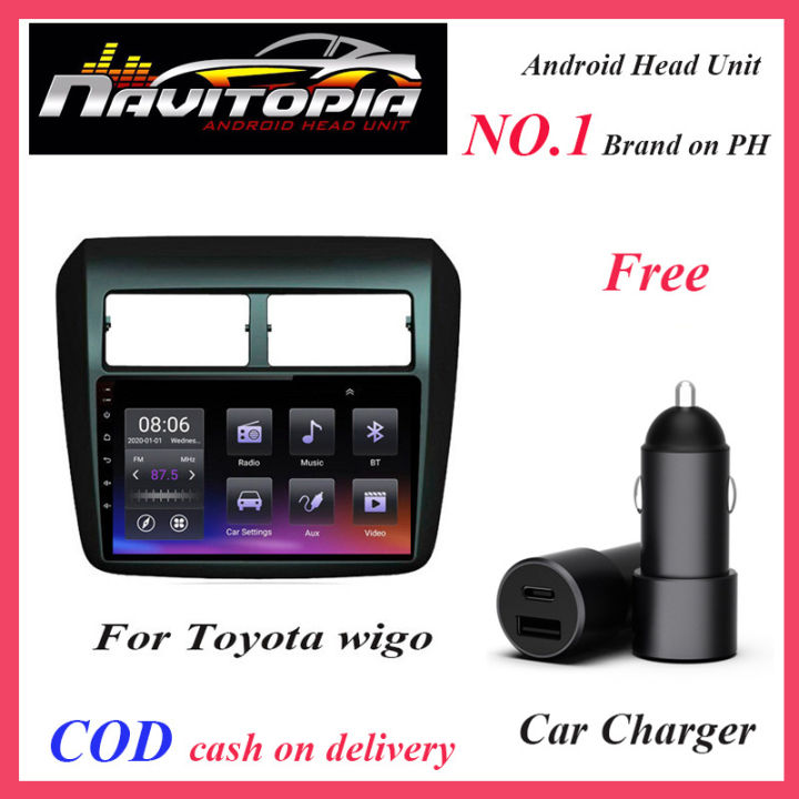 NAVITOPIA Android 11 Car Head Unit Car Radio Stereo with Panel for ...