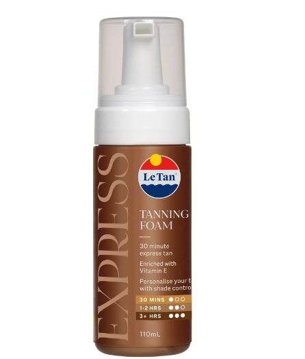 มูสเปลี่ยนสีผิวให้เป็นผิวแทน Le Tan Express Tan Instant Bronzing Mousse ...
