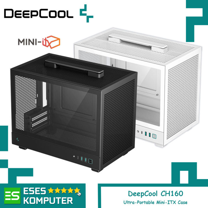Case DeepCool CH160 Ultra-Portable Mini-ITX Case | Airflow Casing PC ...