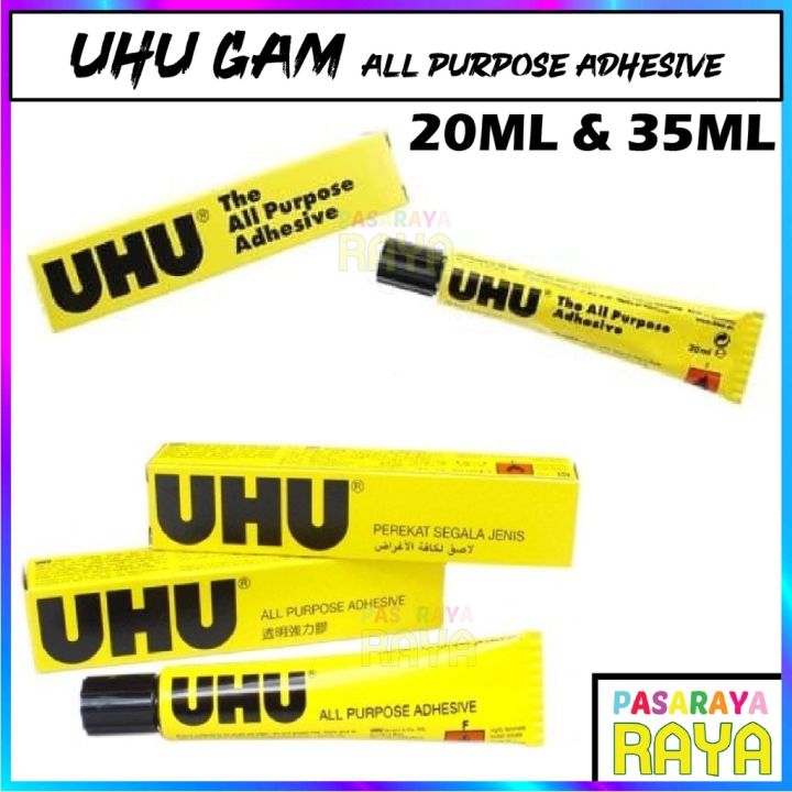 UHU gum Gam UHU 20ml / 35ml All purpose Adhesive uhu perekat segala ...