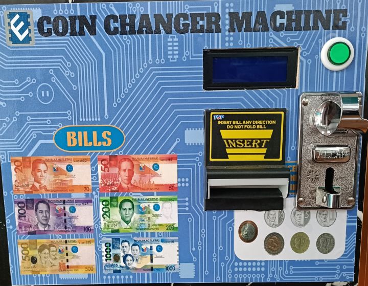 COIN CHANGER | BILL AND COINS TO COINS CHANGER SET or WITH BOX (1 output only) | Lazada PH