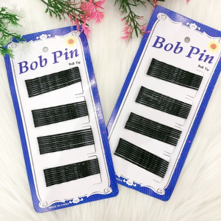 READY STOCK 】( 1 PACK ) ( 5.5 CM ) BOB PIN Black Colour Pin Rambut ...