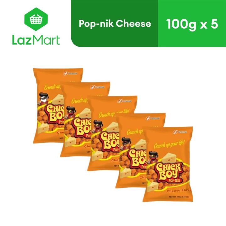Chickboy Pop-nik Cheese Flavor 100g x 5 | Lazada PH