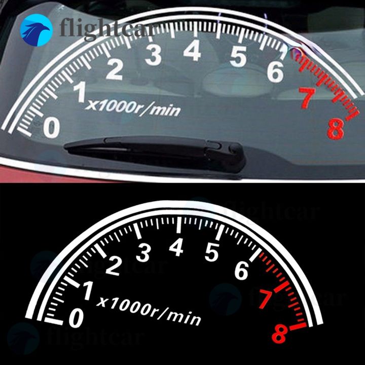 （FT）Reflective Car Sticker Rear Windshield Speedometer Graphics Decal ...