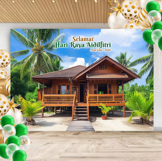 Banner - Hari Raya Aidilfitri / Hari Raya Haji / Salam Aidilfitri | Lazada