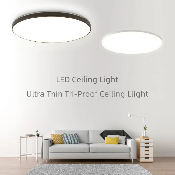 Đèn trần LED hiện đại 3 tông màu, Đèn trần siêu mỏng Bề mặt gắn trần ...