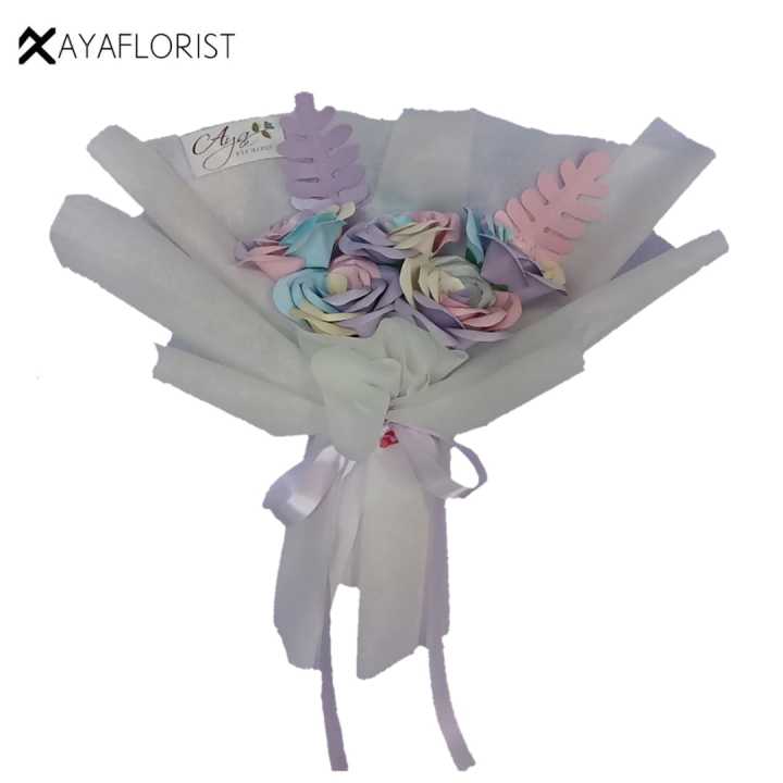 Fira Bouquet Buket Bunga isi 5 Tangkai Roses Warna Bisa Request Ukuran ...