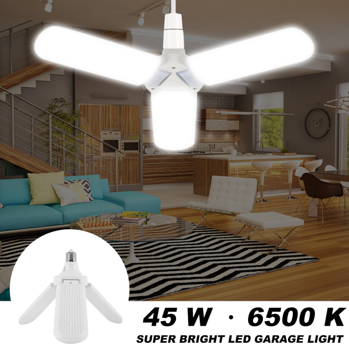Buy 1 take 1 Cod 45Watts Foldable Fan Blade Design LED Light Bulb ...