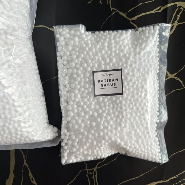 BUTIRAN GABUS 5 gram STEROFOM Styrofoam Sterofoam Kado Butir Putih ...