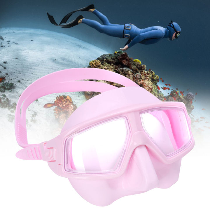 【COD】Professional Free Diving Anti-Fog Large View Low Volume Dive Mask ...
