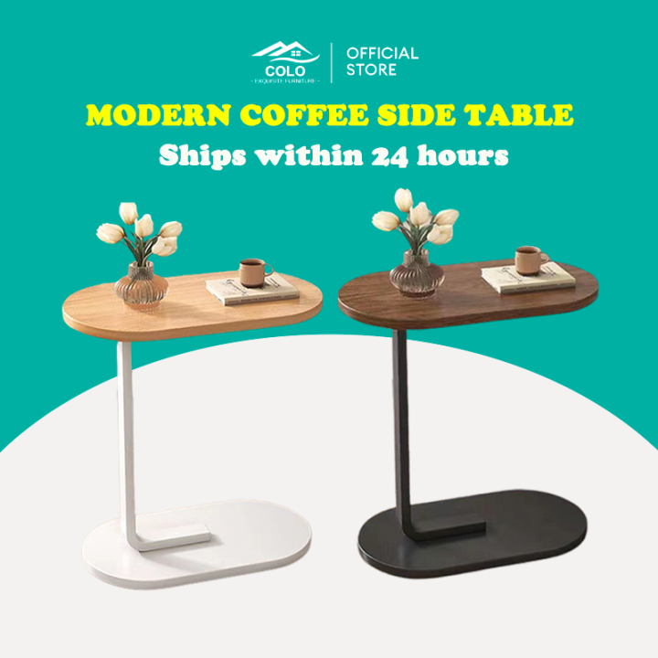 Bedside Table Sofa Side Table Wooden Square Corner Table Side Table ...