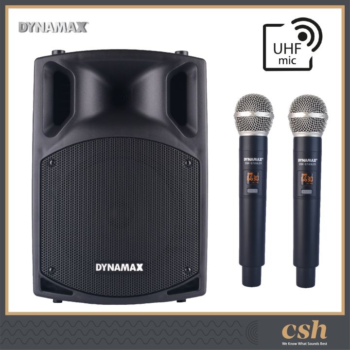 DYNAMAX ORCA10 10" Active Portable Speaker Class D Amplifier ...