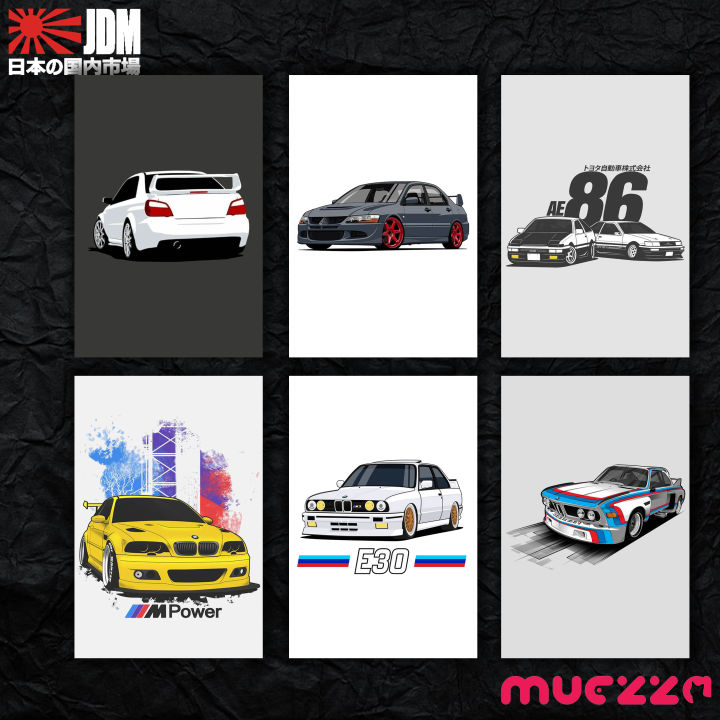 Hiasan Dinding Walldecor Poster Kayu Pajangan Kamar Tema Mobil Japan ...