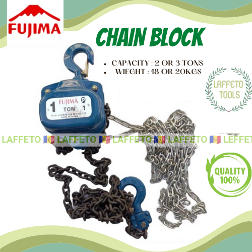 FUJIMA JAPAN HEAVY DUTY CHAIN BLOCK 2ton // 3ton | Lazada PH